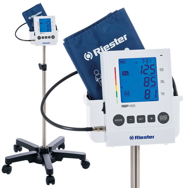 RBP-100 Digital Mobile Floor BP Monitor With Rollstand, Adult and Obes
